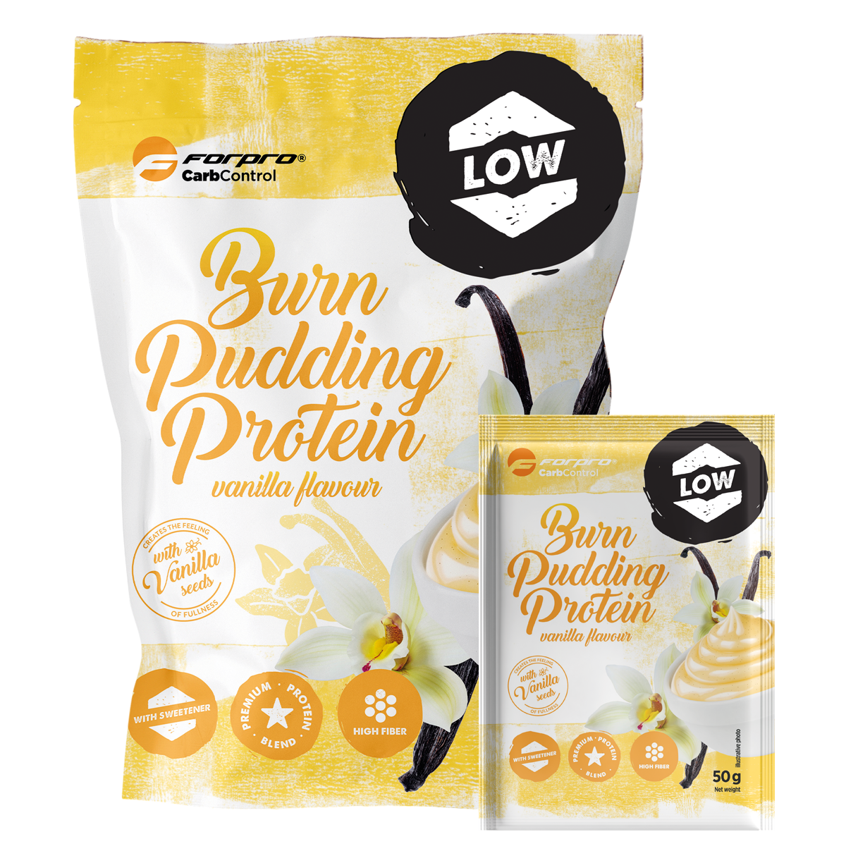 Forpro Burn Pudding Protein – Vanilla Flavour – forpro-healthandpower.com